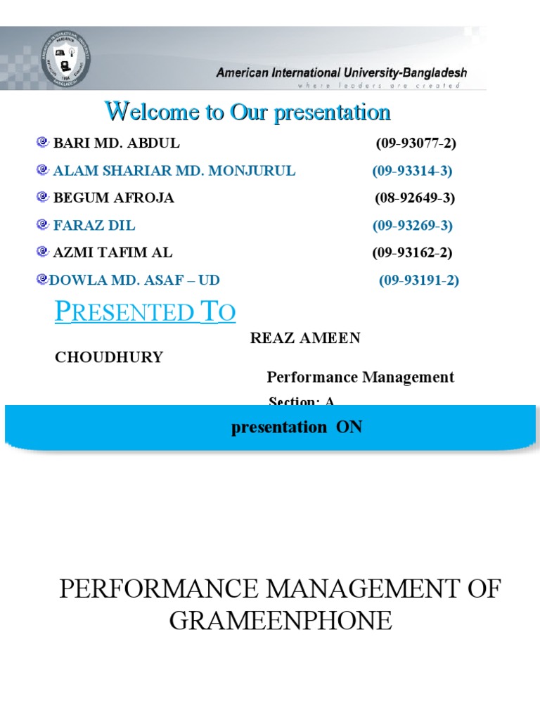 PM Group Presentation | PDF | Performance Appraisal | Performance Indicator