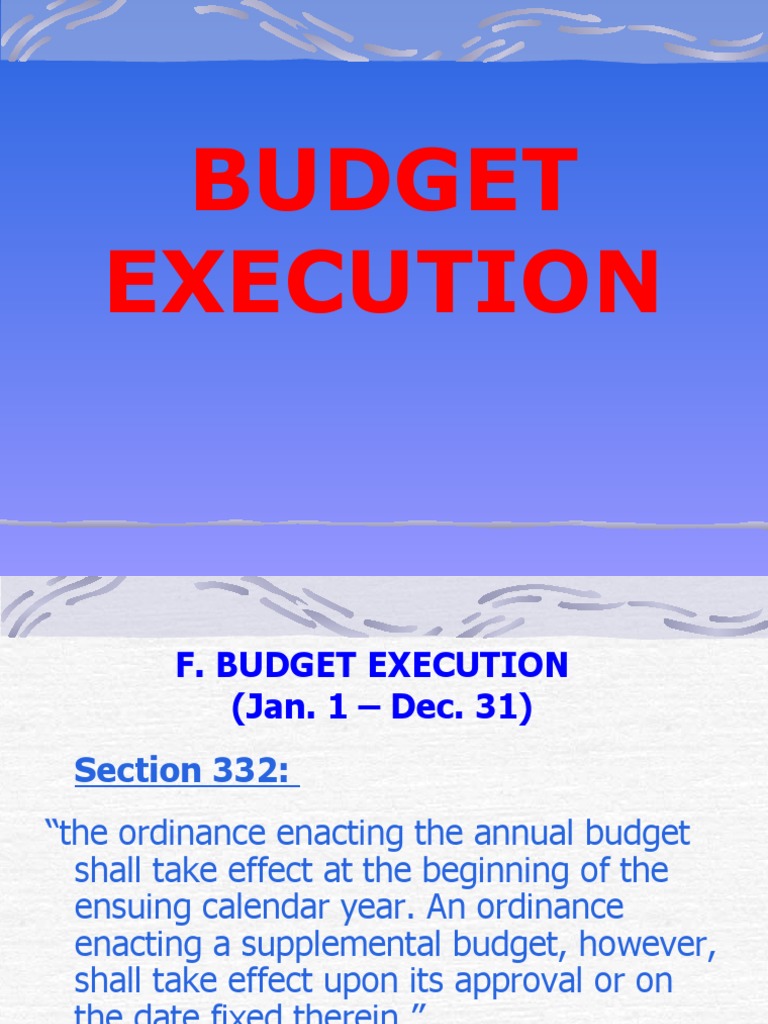 Barangay Budget Execution | PDF | Budget | Expense