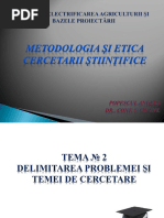 Proiect de Cercetare Model | PDF