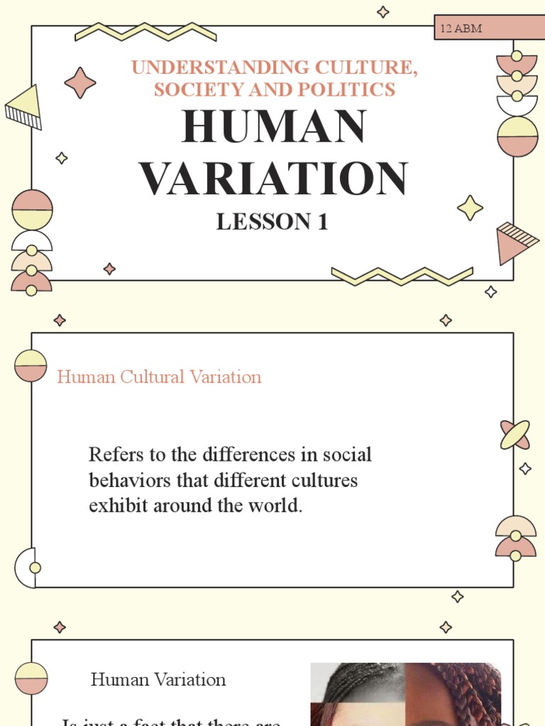 Human Variation: Lesson 1 | PDF | Heterosexuality | Homosexuality