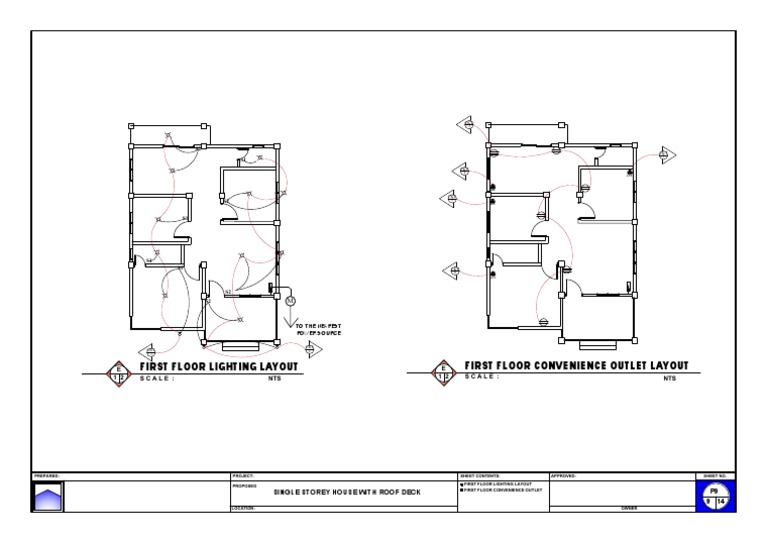 First Floor Lighting Layout First Floor Convenience Outlet Layout | PDF