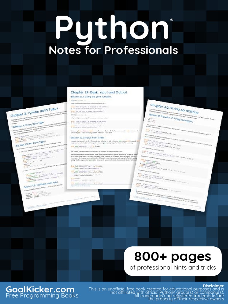 Python Notes Fir Profesionals | PDF | Subroutine | Parameter (Computer ...