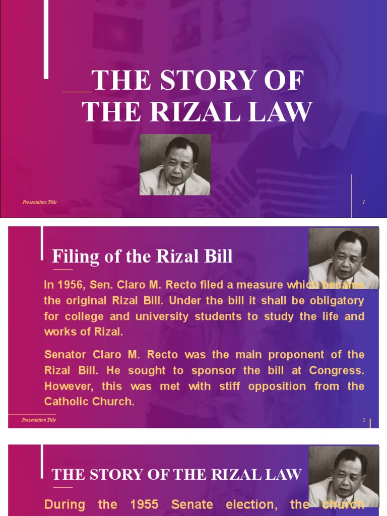 Understanding the Rizal Law's Impact | PDF