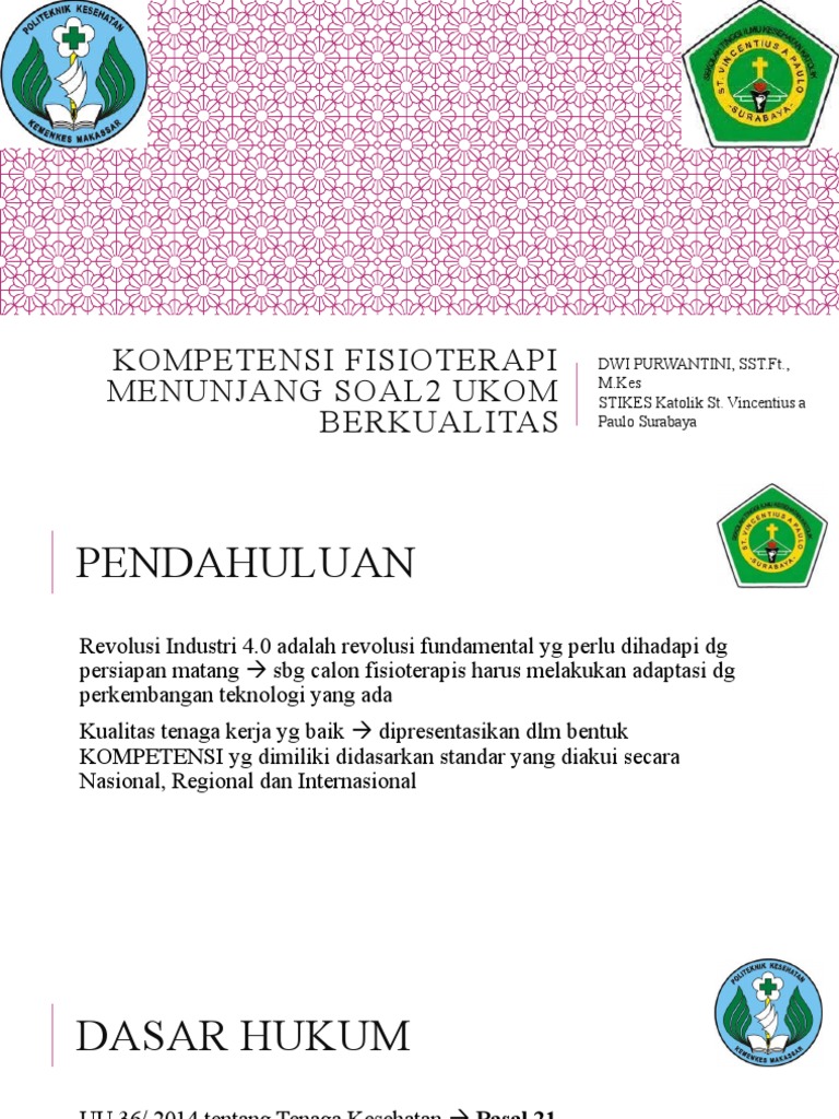 KOmpetensi Fisioterapi, Menunjang Soal2 Ukom Berkualitas | PDF