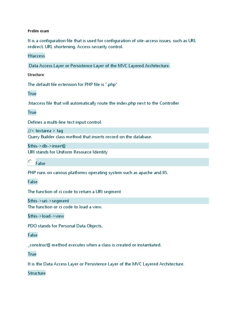 Prelim Exam | PDF | Databases | Php