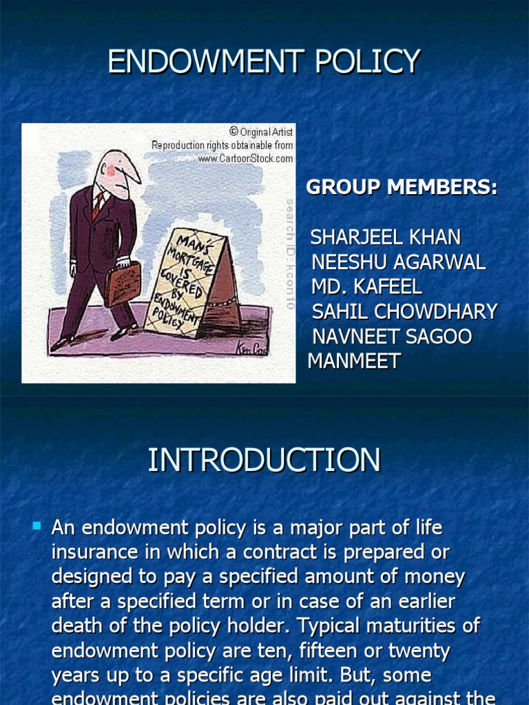 Endowment Policy | PDF | Insurance | Life Insurance