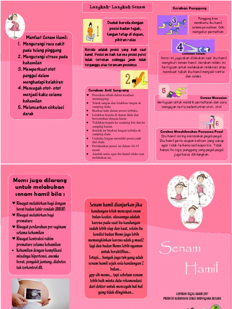 Leaflet Senam Hamil | PDF