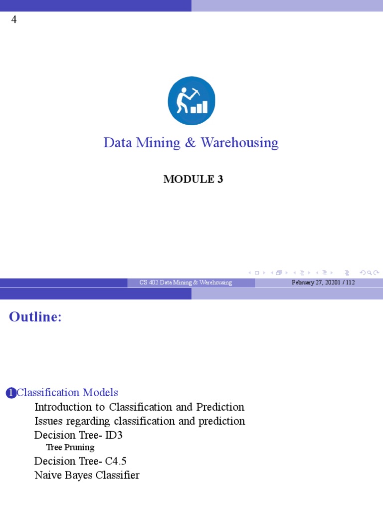 DMW Module 3 | PDF | Statistical Classification | Multivariate Statistics