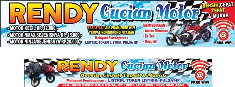 Rendy Cucian Motor, Cuci Motor Rendy | PDF