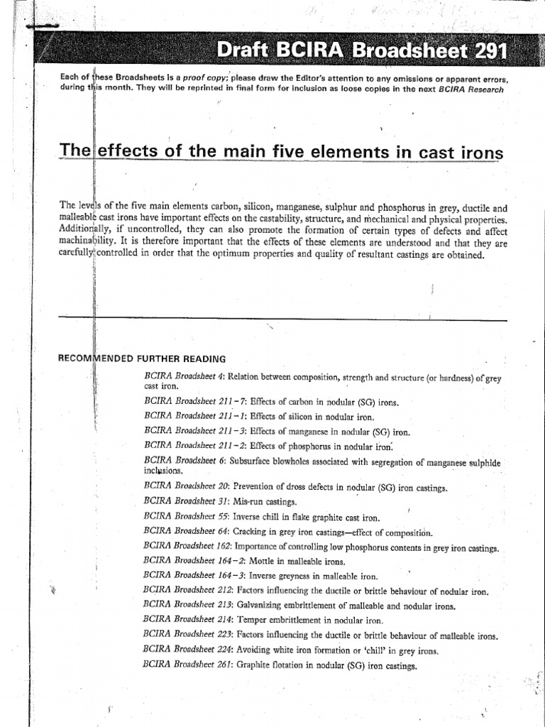 BCIRA Broadsheet 291 | PDF