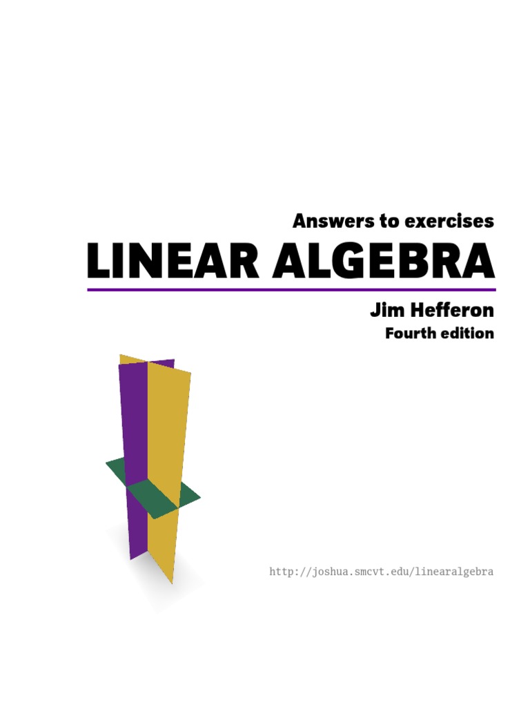 JH Answer | PDF | Matrix (Mathematics) | Abstract Algebra