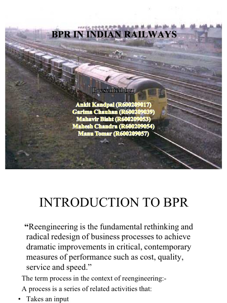 Railway Presentation Overview | PDF | Business Process | Transportation ...