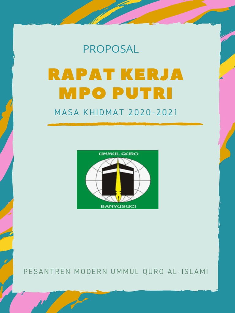 Rapat Kerja Mpo Putri: Proposal | PDF