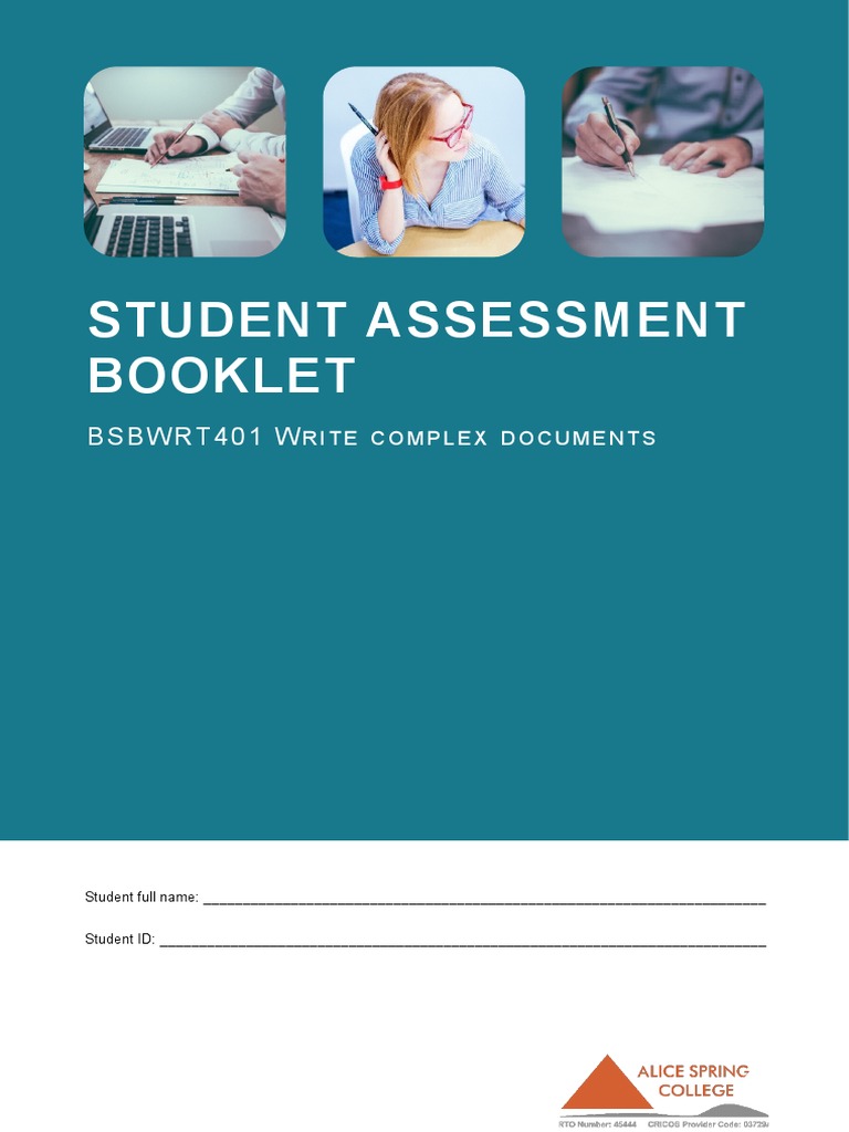 BSBWRT401 Student Assessment Booklet CBSA V1.0 ID 173704 | PDF | Occupational Safety And Health ...