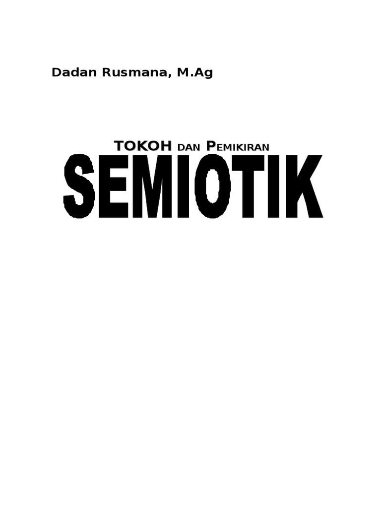Tokoh Dan Pemikiran Semiotik | PDF