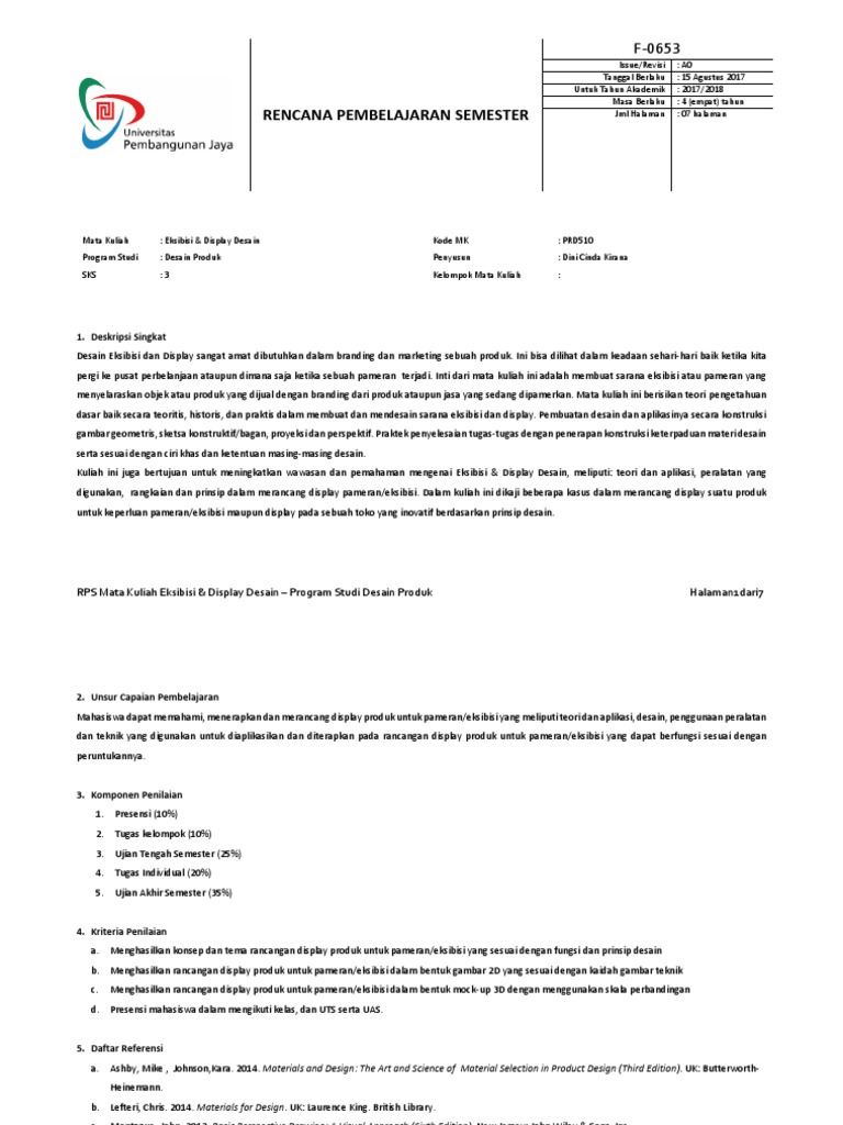 RPS PRD 510 RPS PRD510 Eksibisi Display Desain | PDF