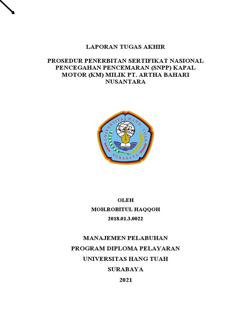 Prosedur Penerbitan Sertifikat SNPP Kapal | PDF