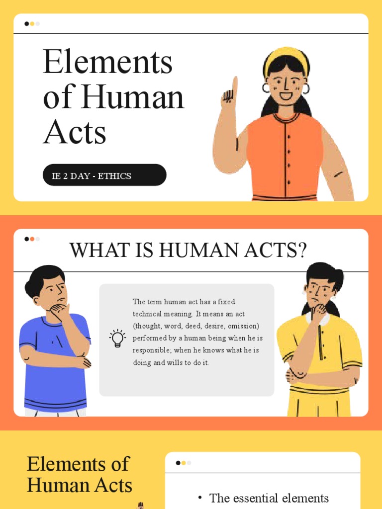 DAMAYO - DELA CRUZ - Elements of Human Acts | PDF | Philosophical ...
