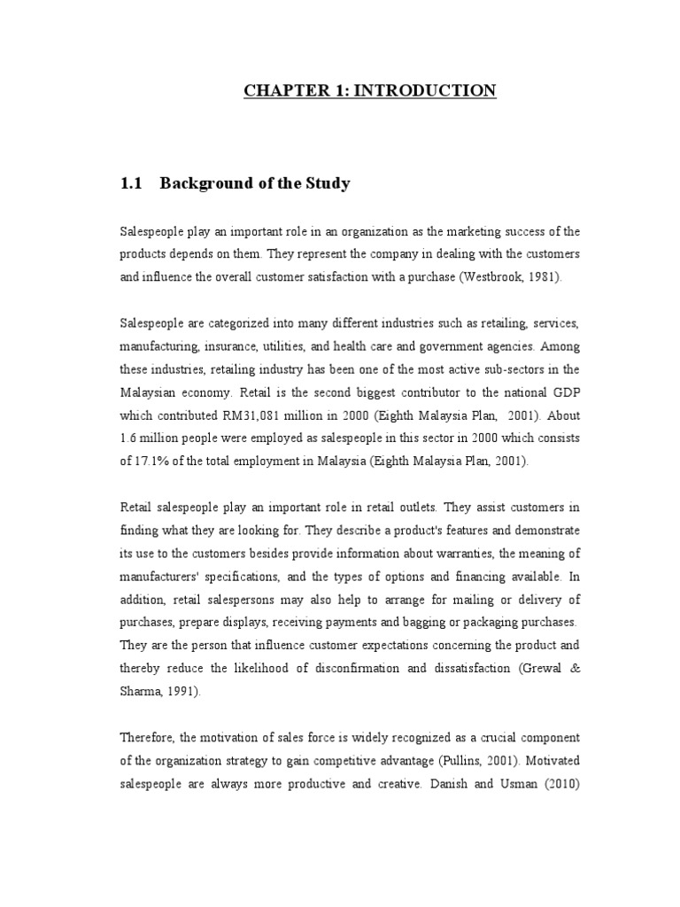 Chapter 1: Introduction | PDF | Motivation | Motivational