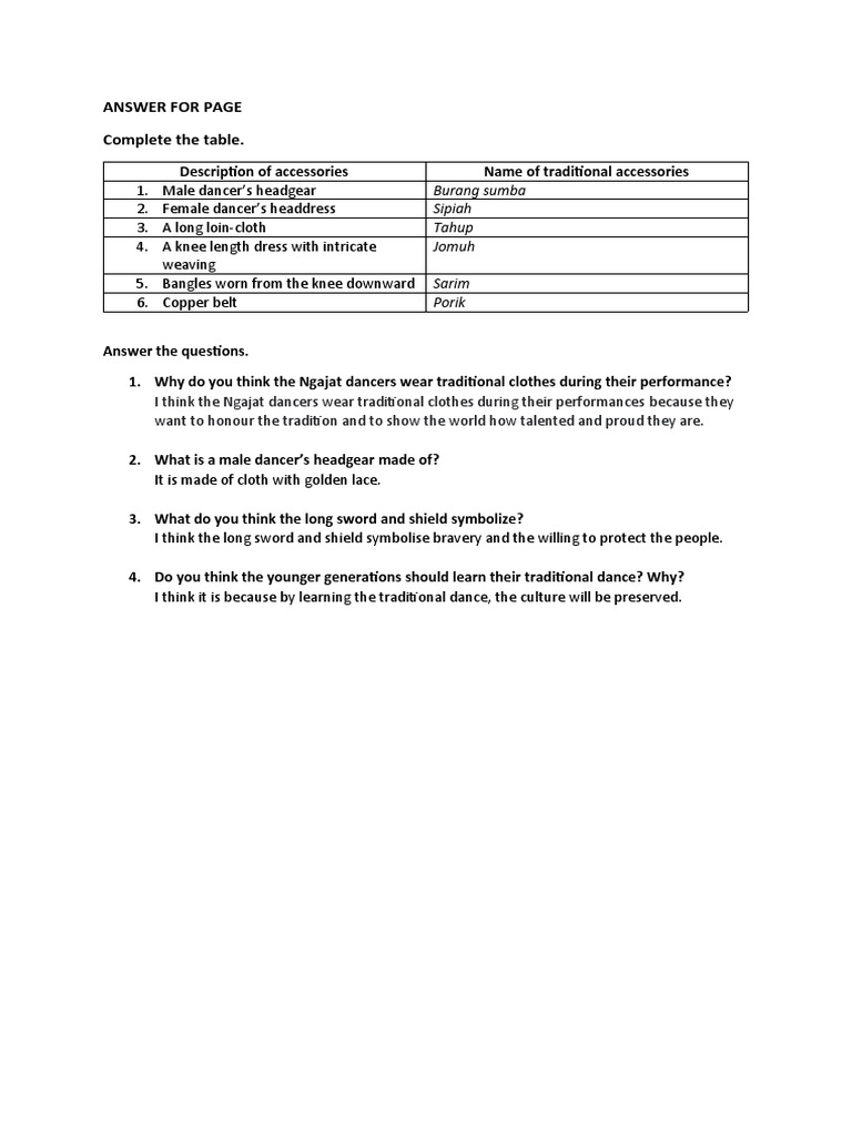 Answer Scheme 24 September 2021 English | PDF
