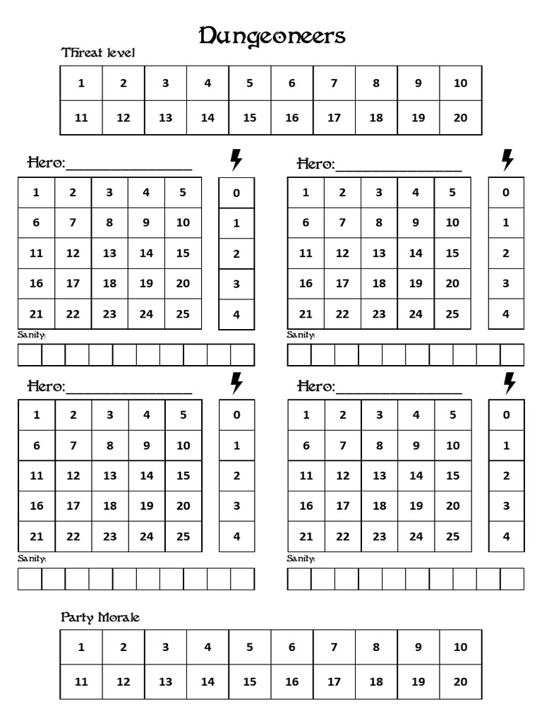 Scenario Sheet v1.3 | PDF