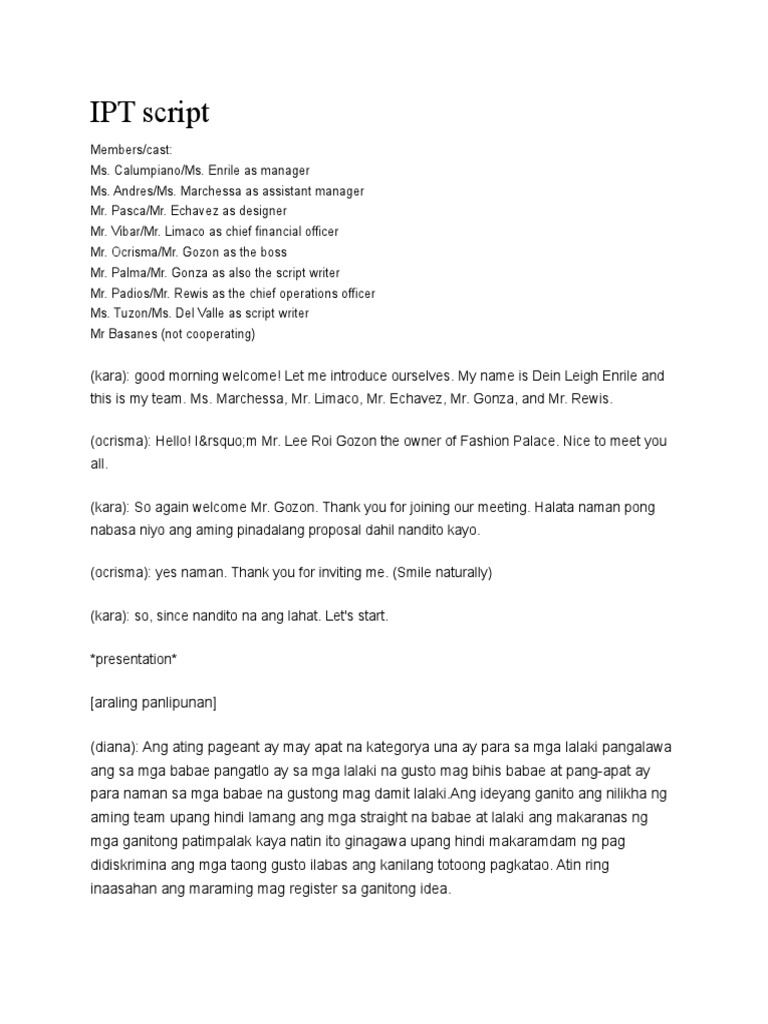IPT Script | PDF | Homeostasis | Nervous System