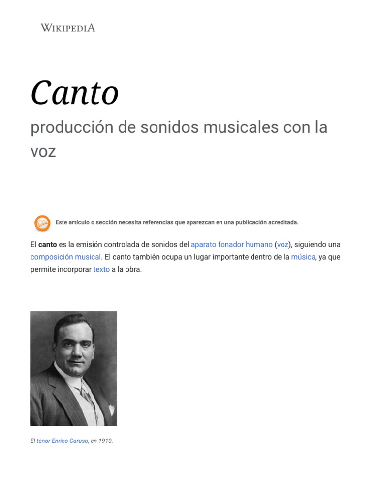 Canto | PDF | Canto | Teoría musical