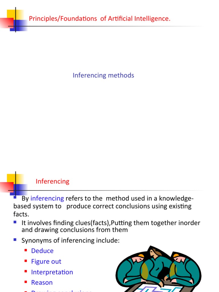 Principles/Foundations of Artificial Intelligence.: Inferencing Methods ...