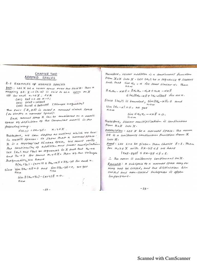 Functional Analysis-Chapter II | PDF