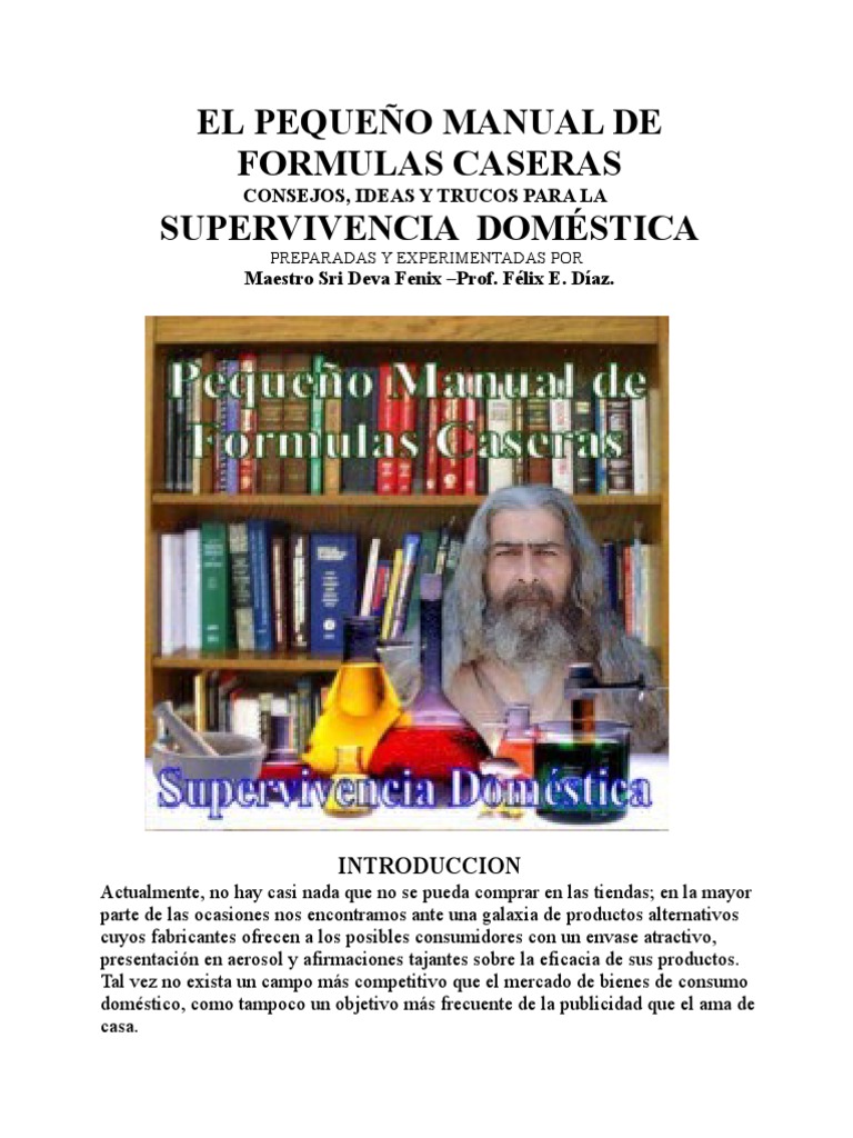 Pequeno Manual de Formulas FNX | PDF | Aluminio | Amoníaco