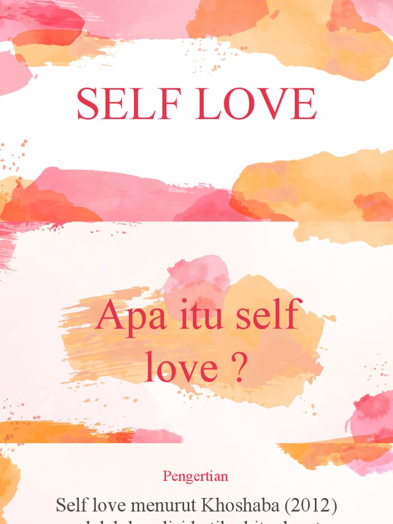 Self Love | PDF | Karier & Perkembangan
