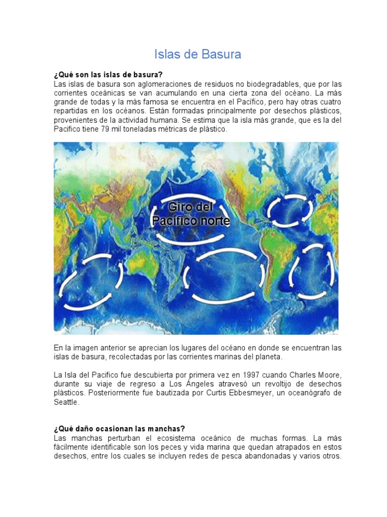 Islas de Basura: Plástico en el Océano | PDF | Residuos | El plastico
