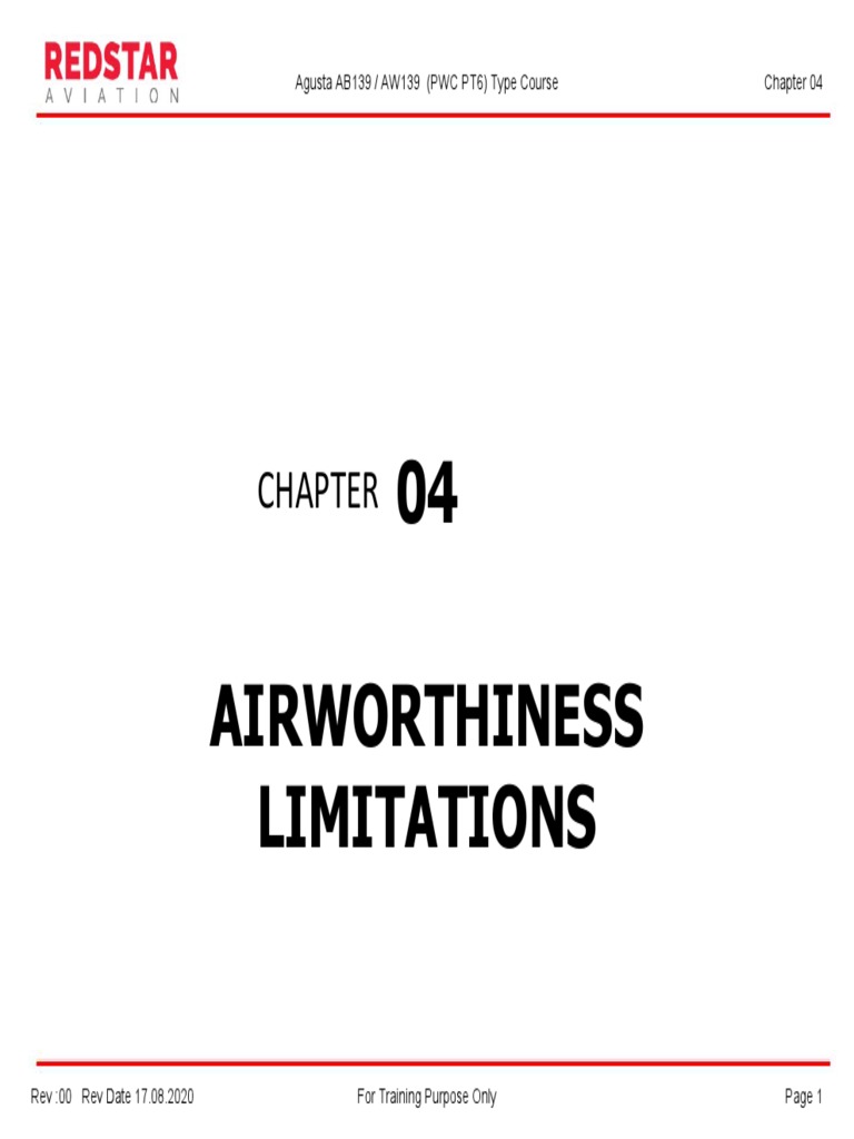 Chapter 04 - Airworthiness Limitations | PDF | Aviation | Transport