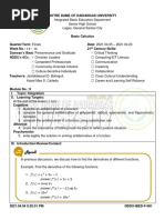 Basic Cal-Q4-Module-2 | PDF | Integral | Derivative