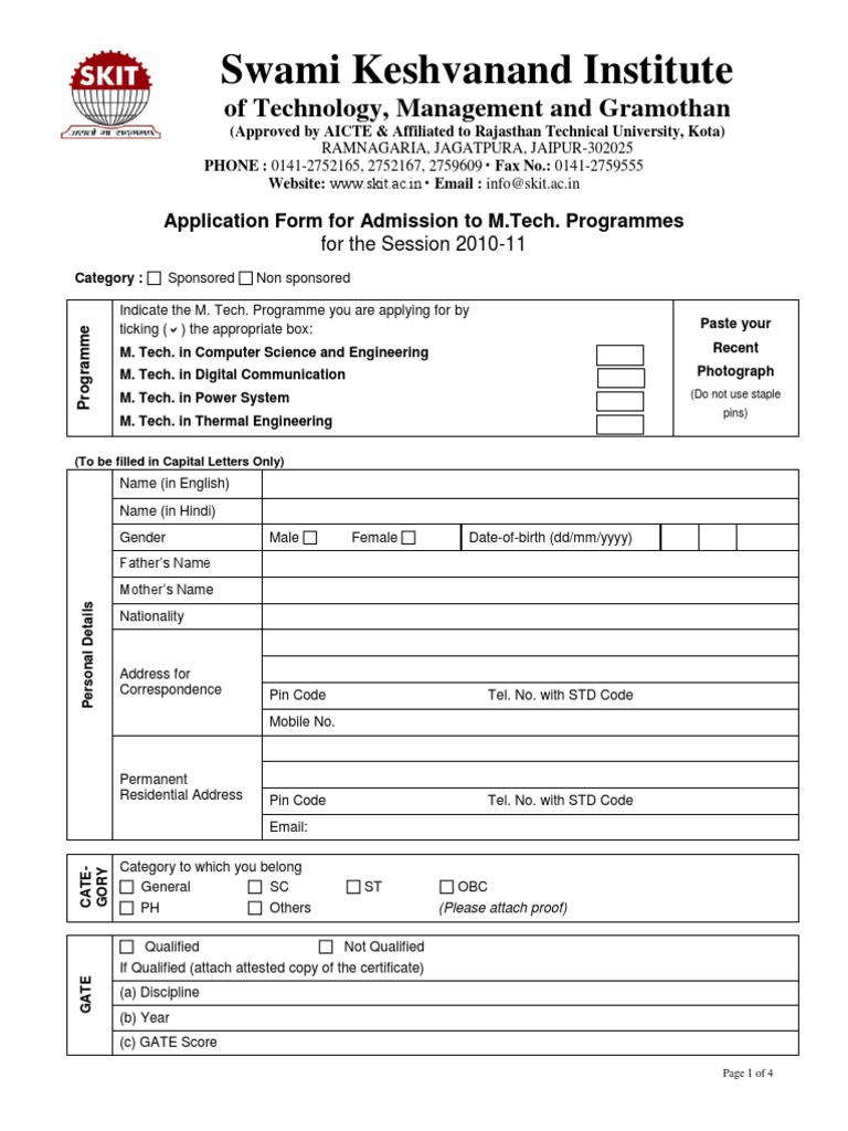 Swami Keshvanand Institute: of Technology, Management and Gramothan ...