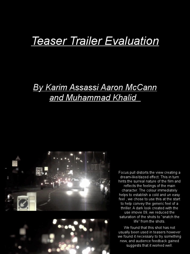 A2 Teaser Trailer Analysis BEAST | PDF | Leisure