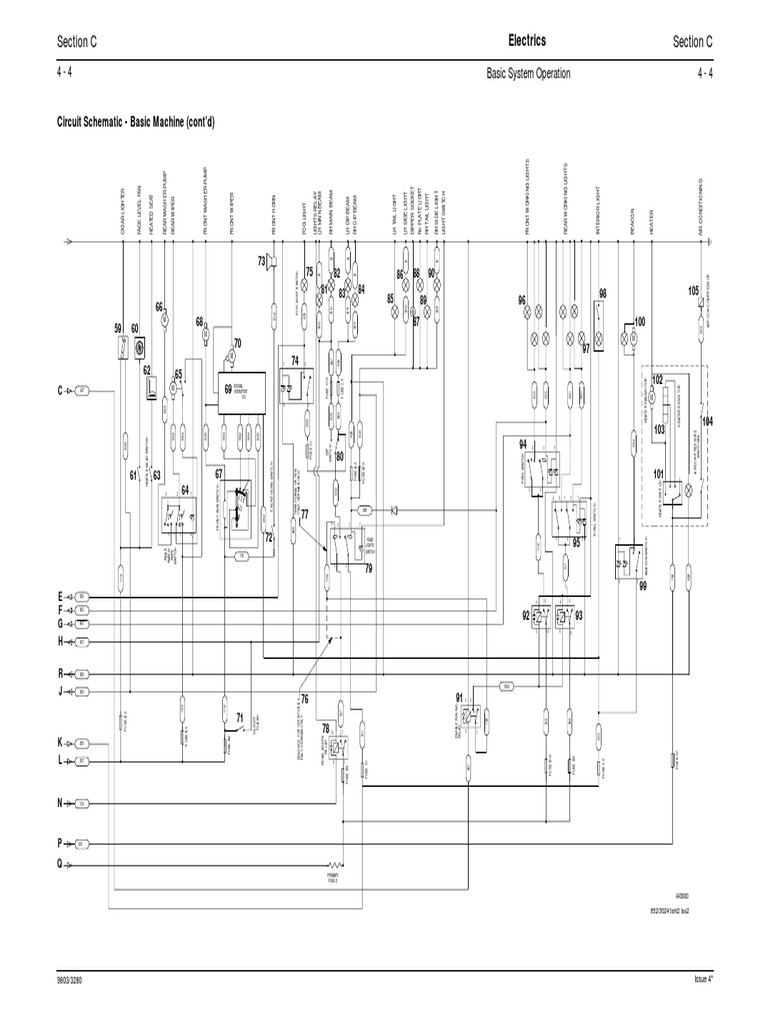 9803-3280 217 Circuit Schematic - Basic Machine (Cont D) | PDF | Car ...