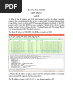 Wireshark Lab NAT v7 0 | PDF | Transmission Control Protocol | Internet Protocols