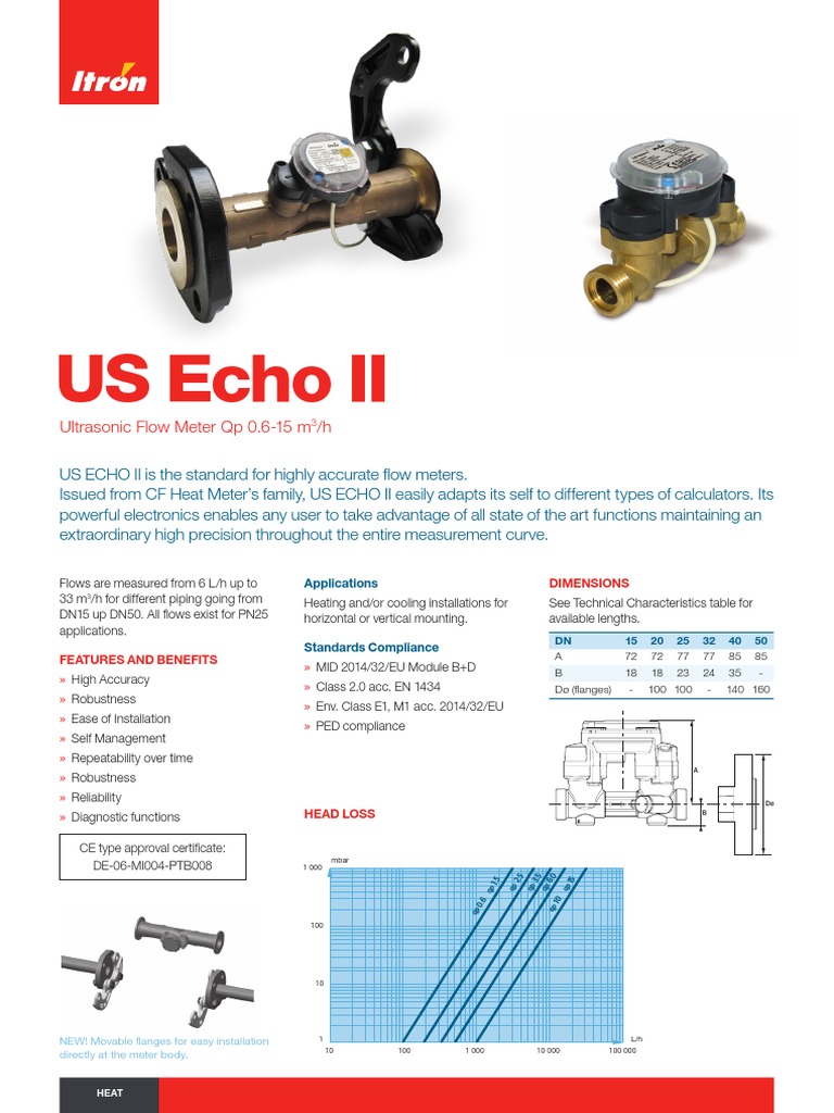 US Echo II HE00172EN0517 | PDF | Flow Measurement | Mechanical Engineering