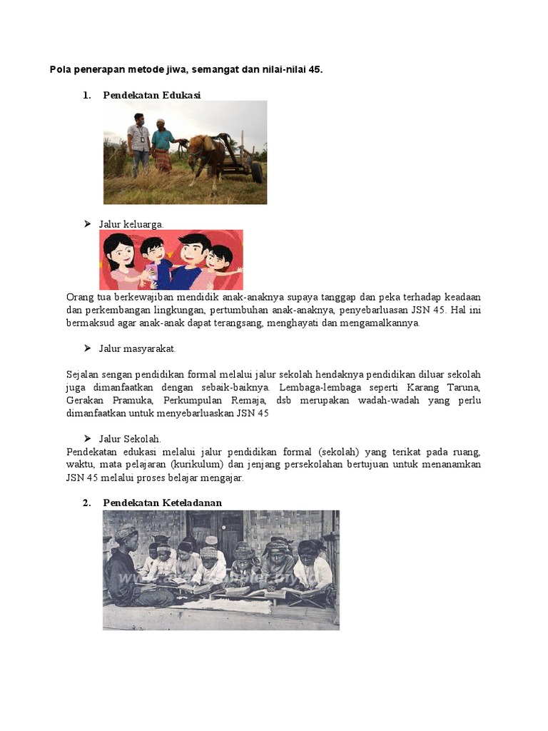 Pola Penerapan Metode Jiwa 45 | PDF | Karier & Perkembangan | Kesehatan Holistik