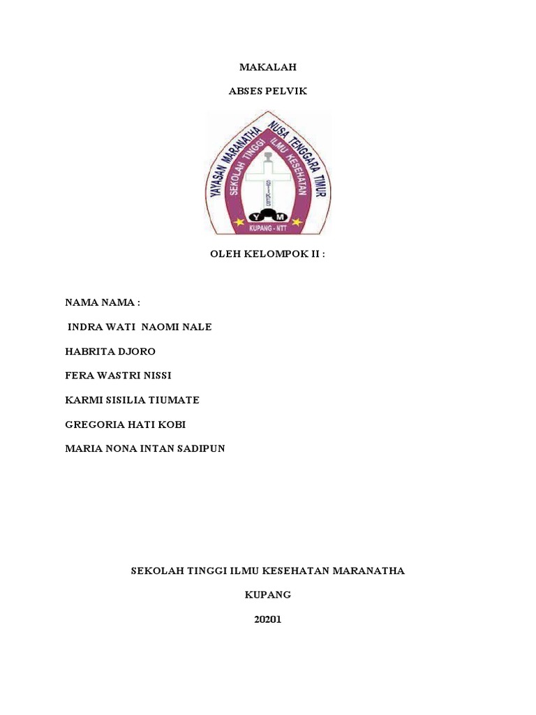 Abses Pelvik: Definisi dan Terapi | PDF | Sains & Matematika