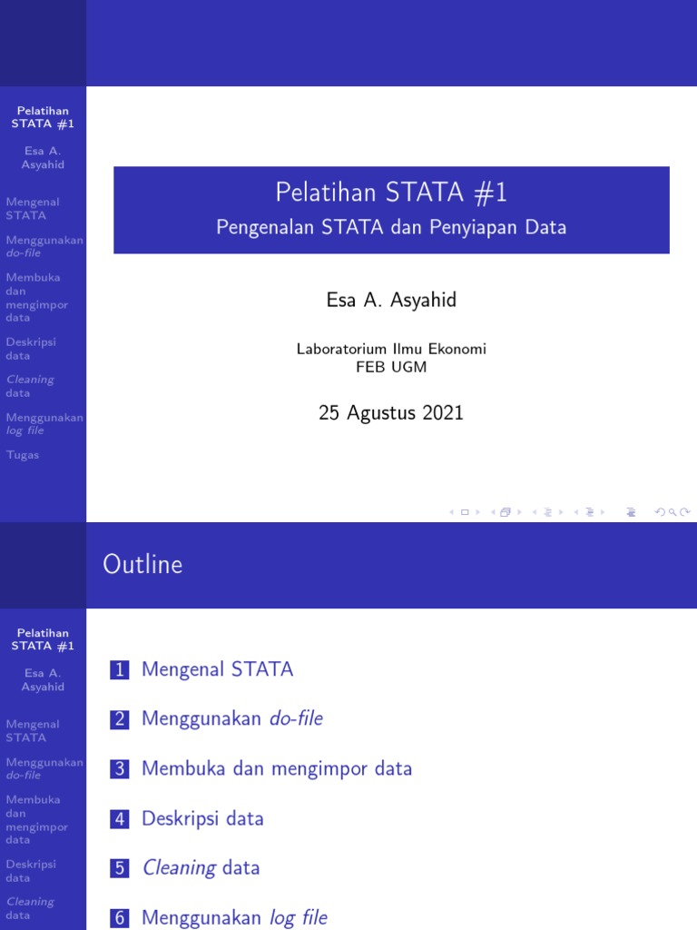 Stata Training 1 | PDF