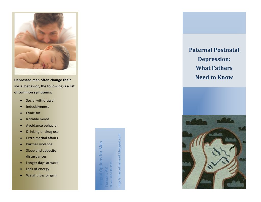 Paternal Postpartum Depression - Flyer | PDF | Postpartum Depression ...