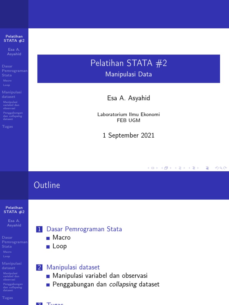 Stata Training 2 | PDF