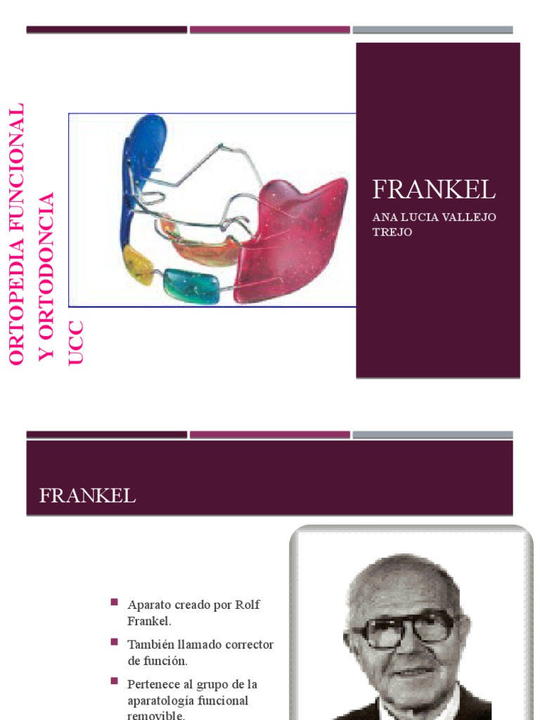 Clasificación y Función del Aparato Frankel | PDF | Cabeza y cuello ...