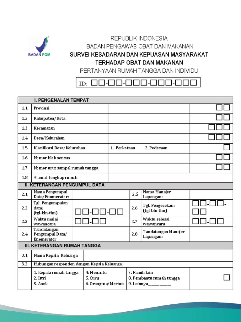 Kuesioner SKKM 2021 | PDF