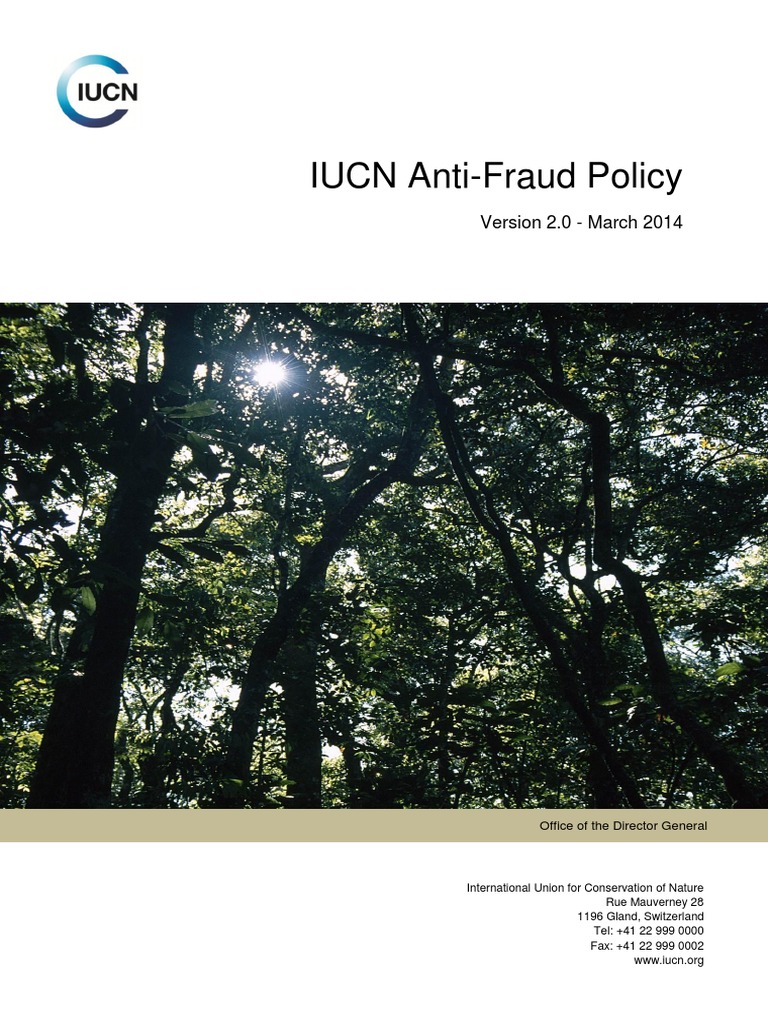 Anti Fraud Policy | PDF | Internal Control | Fraud