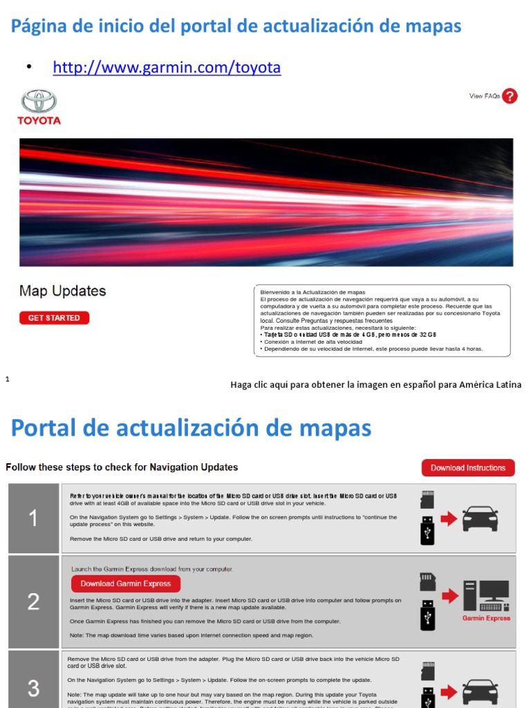 Toyota Map Update Instructions | PDF | USB | Microsoft Windows