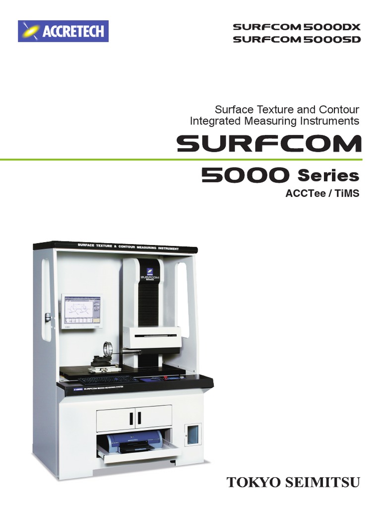 Series: Surface Texture and Contour Integrated Measuring Instruments ...
