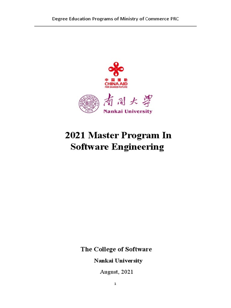 Master Program in Software Engineering | PDF | Thesis | Academic Degree